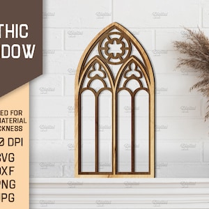 3D Gothic Windows Bundle, Gothic Frames Laser Cut, Cathedral Window ...