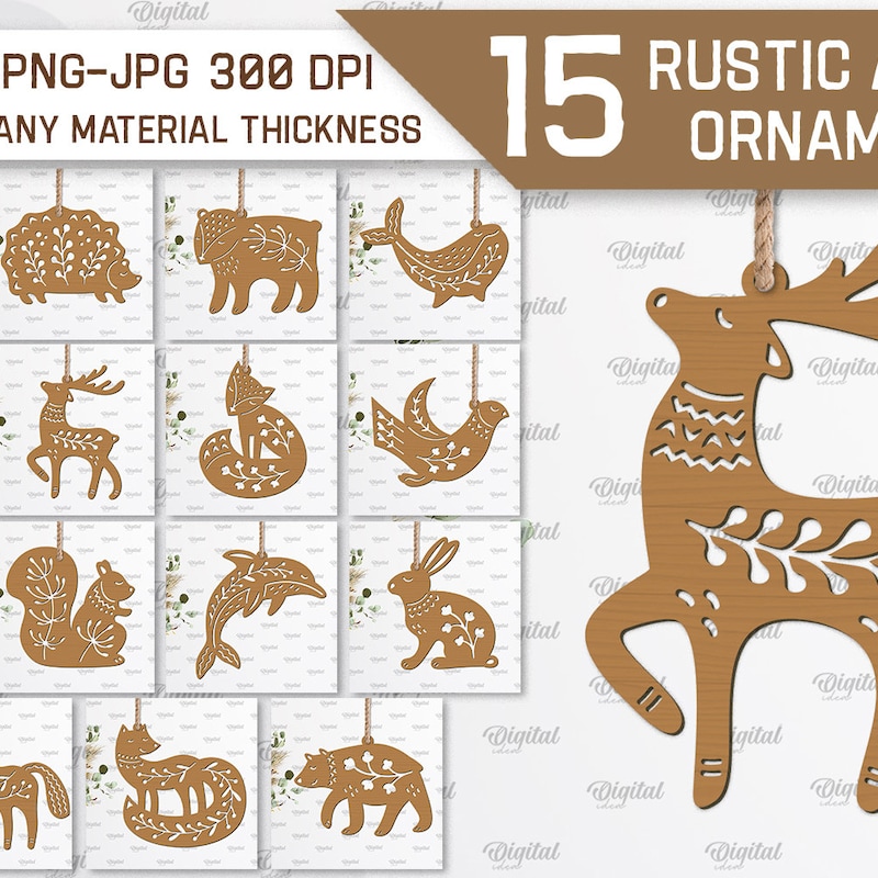 Animals Folk Art Svg - Etsy