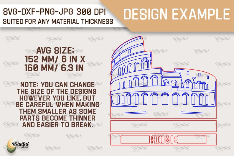 3D World Landmark Stands Bundle, World Landmarks Laser Cut, Popular ...