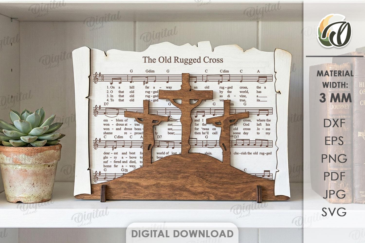 3D Christian Hymn Stands Bundle, Religious Decor Laser Cut Files ...