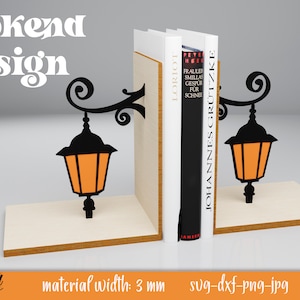 3D Book End Bundle, Lasercut Bookend Designs, Book Holder Glowforge ...