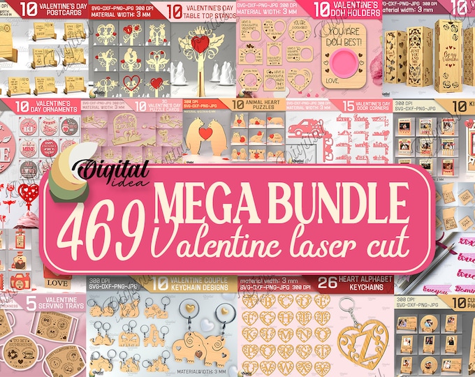 Love Box Laser Cutting Files. Digital Files for Cnc Laser Routers ...