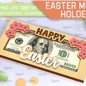 3D Easter Money Holders Bundle, Money Box Laser Cut, Banknote Holder ...
