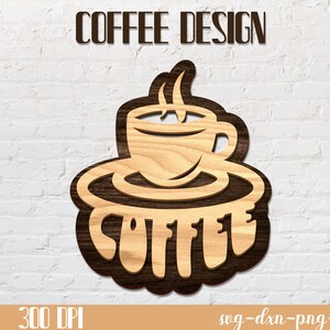 Coffee Hanging Round Sign SVG Bundle, Coffee Wall Panel Lasercut ...