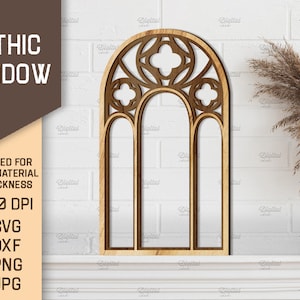 3D Gothic Windows Bundle, Gothic Frames Laser Cut, Cathedral Window ...