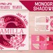 Shadow Box Split Monogram Alphabet Bundle, Floral Shadow Box Paper Cut ...