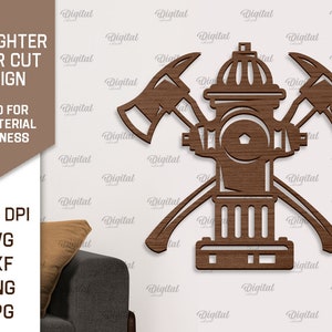 Firefighter Signs Bundle, Custom Name Sign Laser Cut, Fire Fighter ...