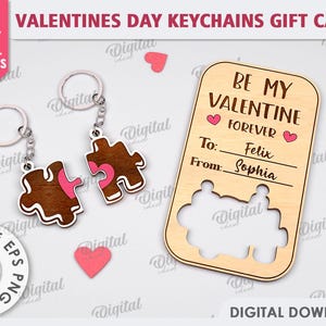 3D Valentine's Day Keychain Cards Bundle, Valentine Keychain Pop up ...
