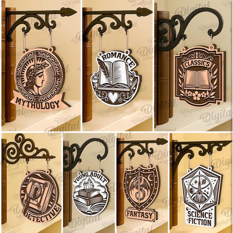 Library Sign Dividers - Etsy