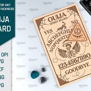 Ouija Board Laser Cut Bundle, Spirit Board Table With Planchette Laser ...