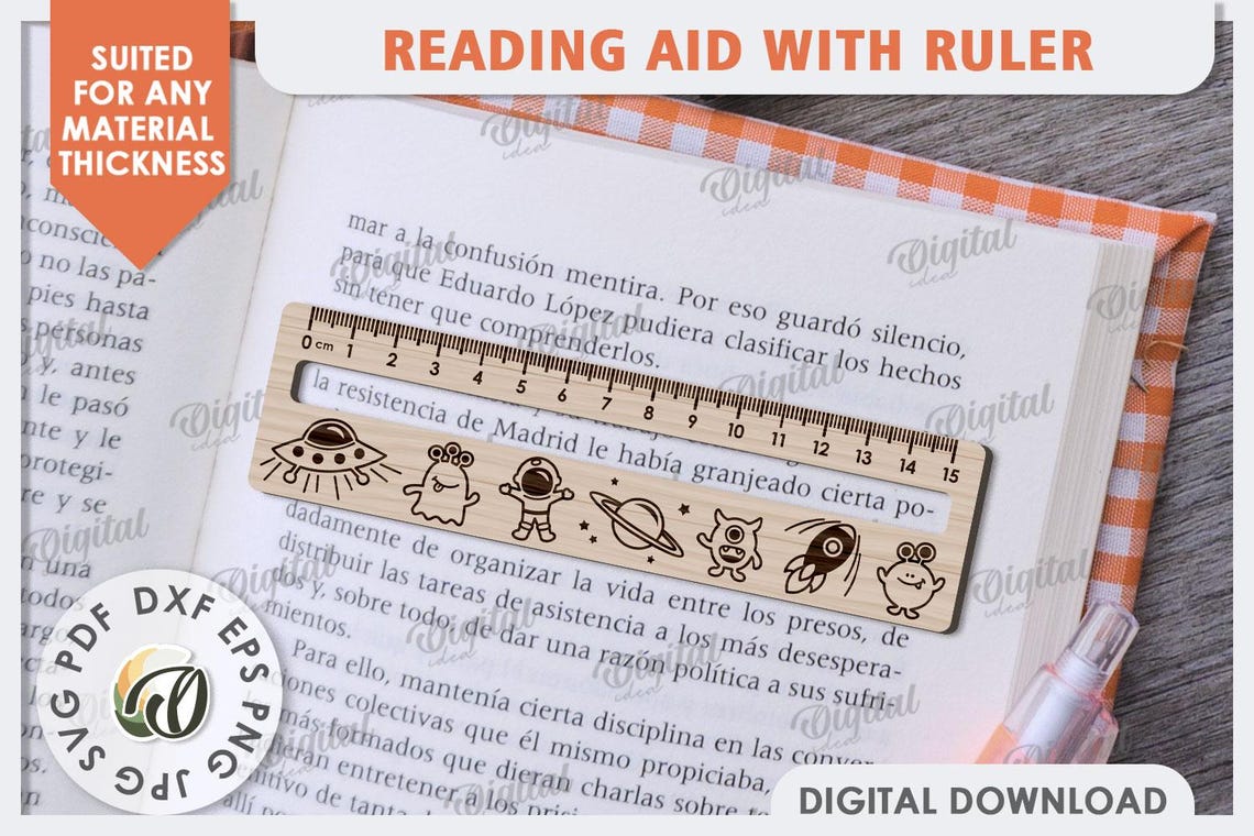 Line Readers Bundle, Reading Aid With Ruler for Dyslexia and ADHD Laser ...