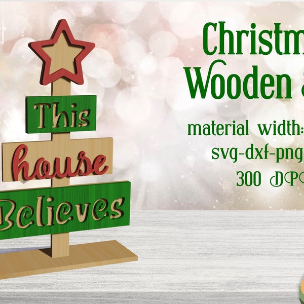 Christmas Stand up Signs - Etsy