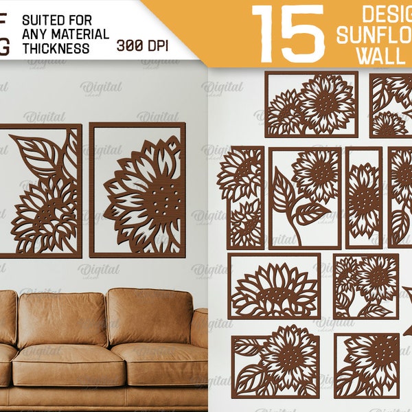 Sunflower Laser Cut Paper - Etsy