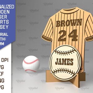 Personalized Sports Jerseys Laser Cut Bundle, 3D Custom Sign Lasercut ...