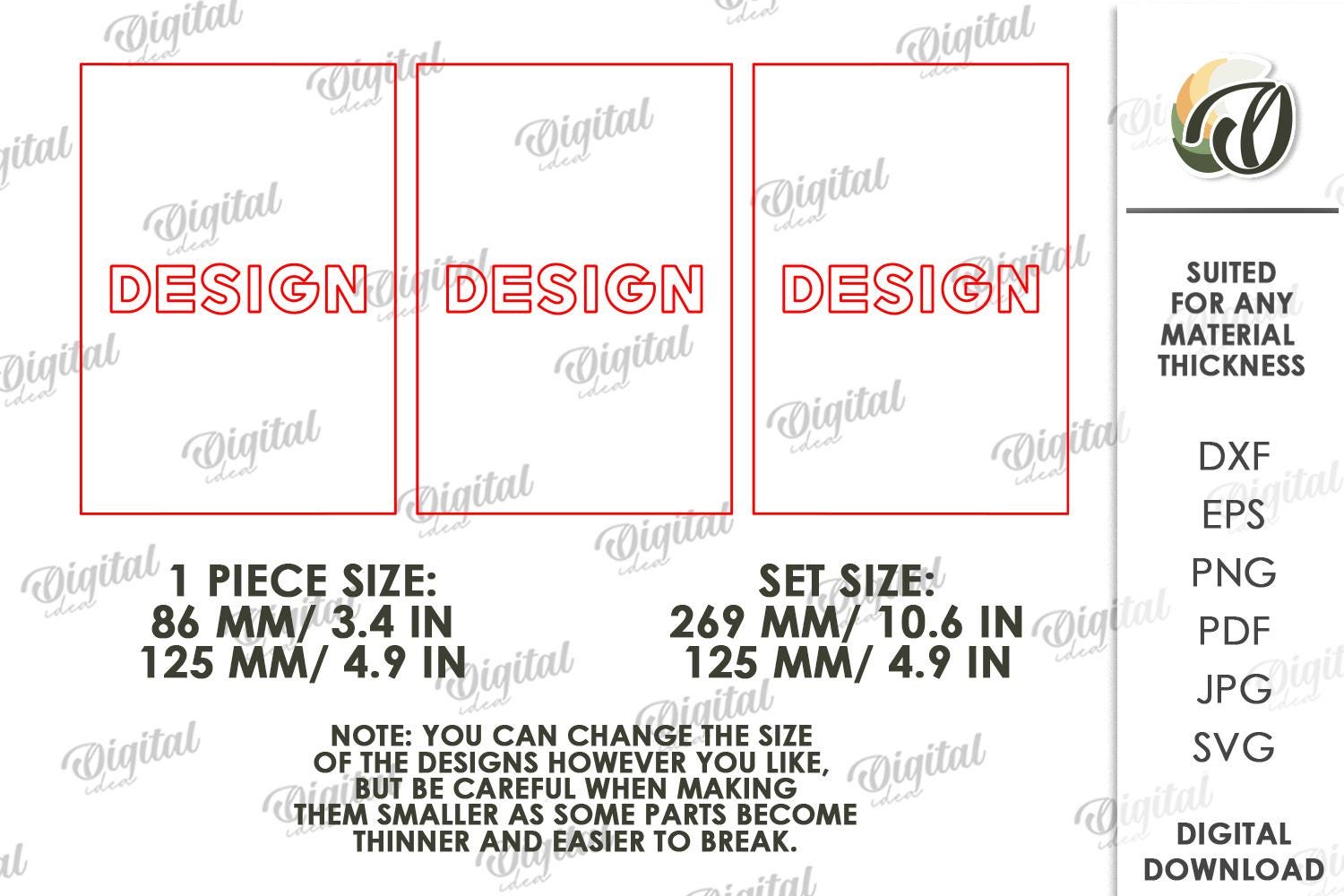 Geometric Wall Signs Bundle, Modern Geometry Wall Art Laser Cut, Wooden ...