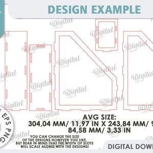 3D Paper Trays Bundle, Paper Desk Organizer Laser Cut, Document Storage ...
