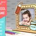 3D Kids School Photo Frames Bundle, School Picture Frame With Stand, 3D ...