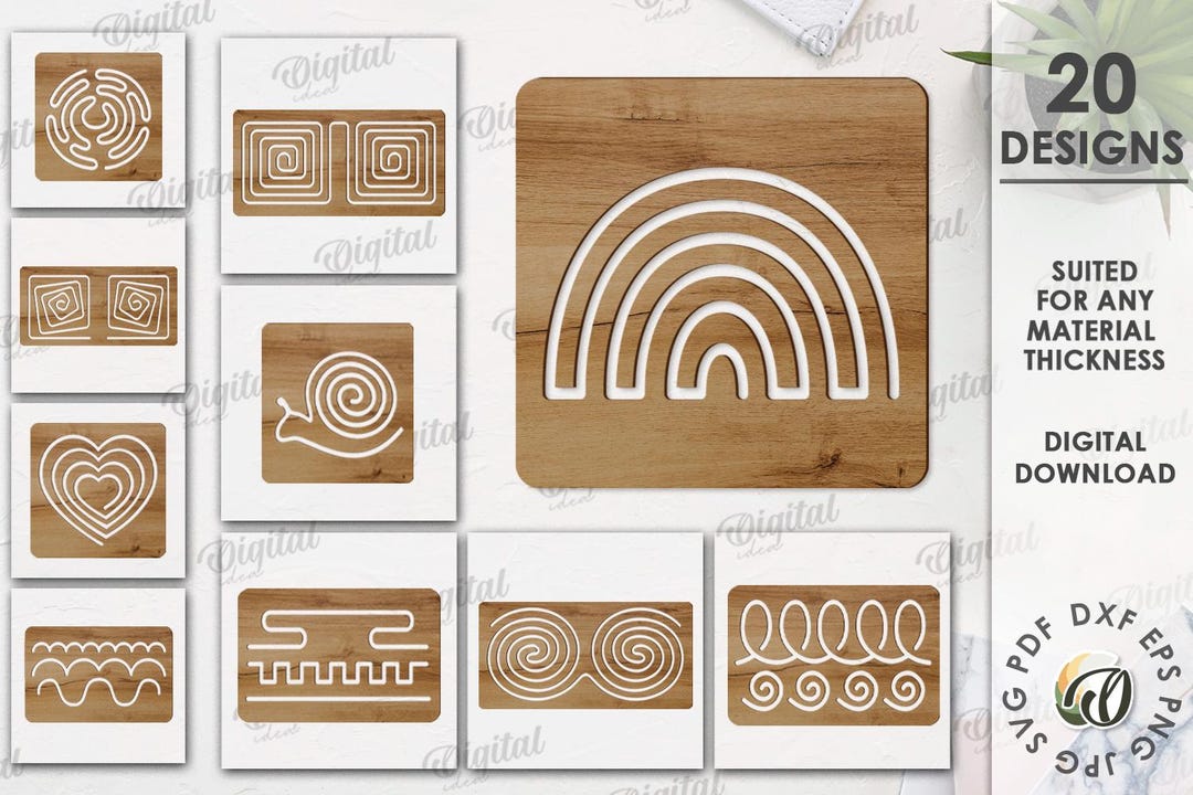 Montessori Tracing Boards Bundle, Tracing Board Svg, Baby Education ...