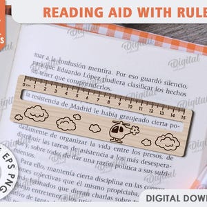 Line Readers Bundle, Reading Aid With Ruler for Dyslexia and ADHD Laser ...