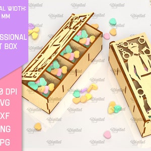 3D Professional Gift Boxes Laser Cut Bundle, Candy Holder Lasercut ...