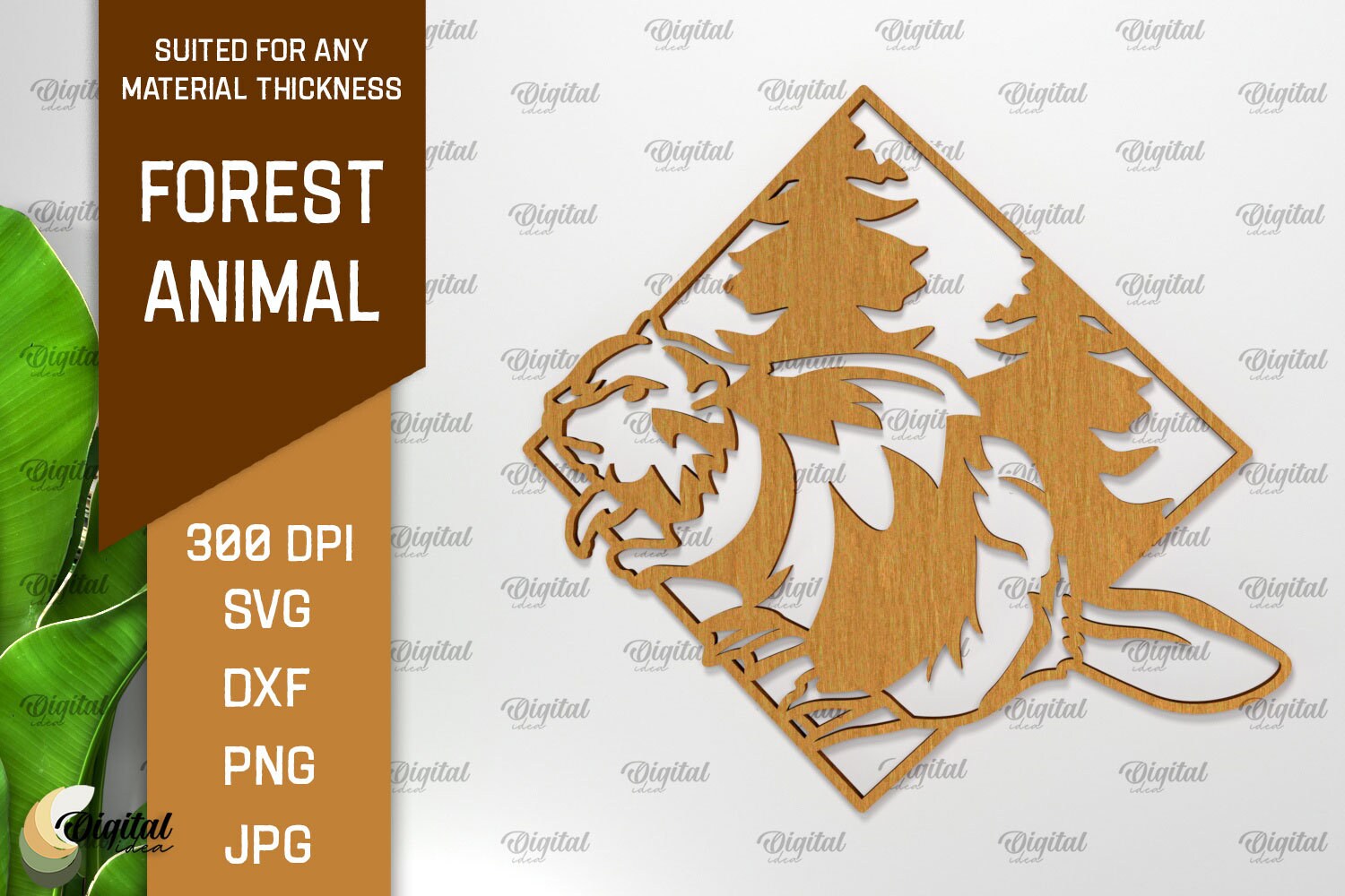 Forest Animals Signs Laser Cut Bundle, Wild Animals Wall Art, Animals ...