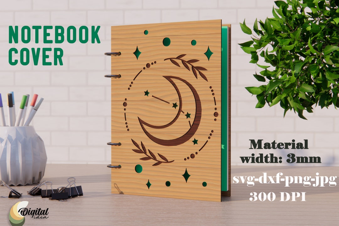 Celestial SVG, 3D Notebook Cover Lasercut, 4 Ring Binder Lasercut ...