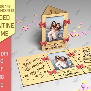 Valentine's Day 3 Sided Frames Bundle, 3D Valentine Couple Picture ...