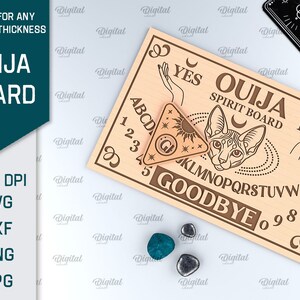 Ouija Board Laser Cut Bundle, Spirit Board Table With Planchette Laser ...
