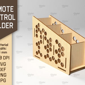 Remote Control Holders Bundle, 3D Storage Box, Remote Storage, Phone ...