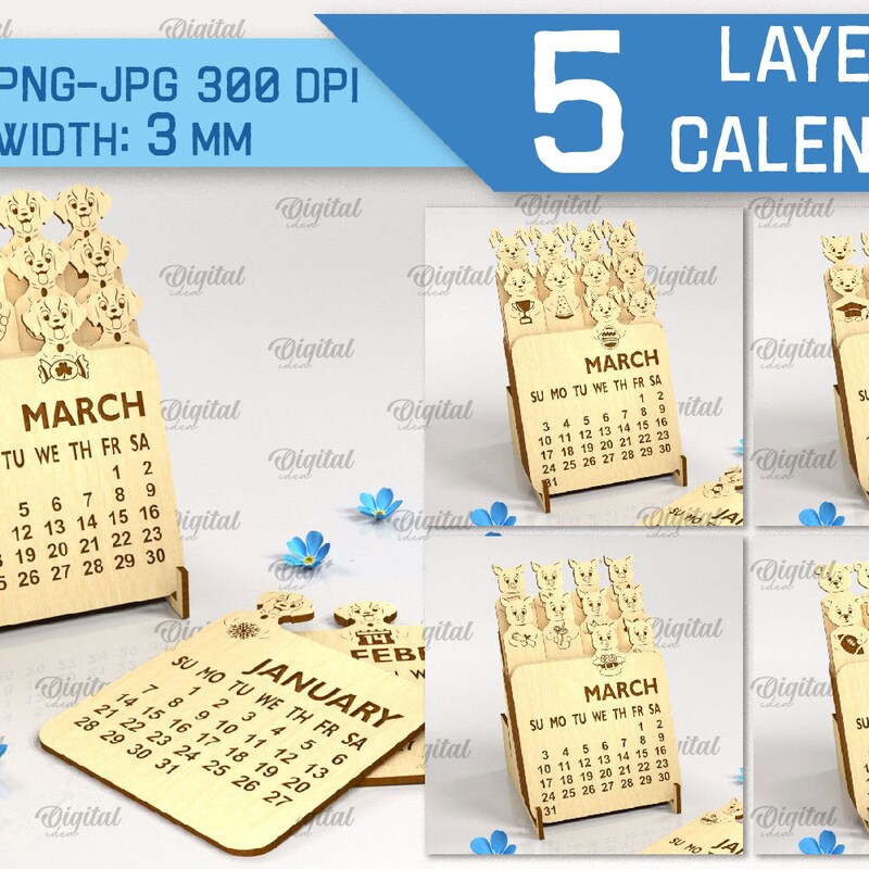 2024 Cat Calendar Desk - Etsy