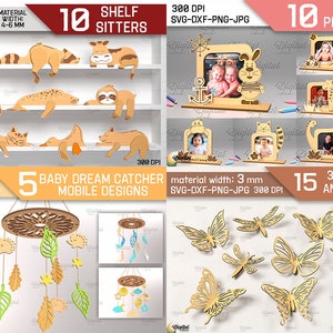 Kids Laser Cut Mega Bundle, 290 Children Lasercut Deisgns, 3D Laser Cut ...