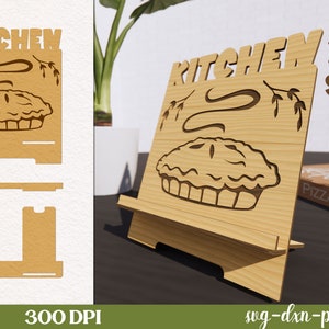 Cook Book Lasercut Stands Bundle, Kitchen Bundle, 3D Cookbook Stand ...