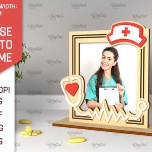 3D Nurse Frames Bundle, Nurse Picture Frame Laser Cut, Nurse Photo ...