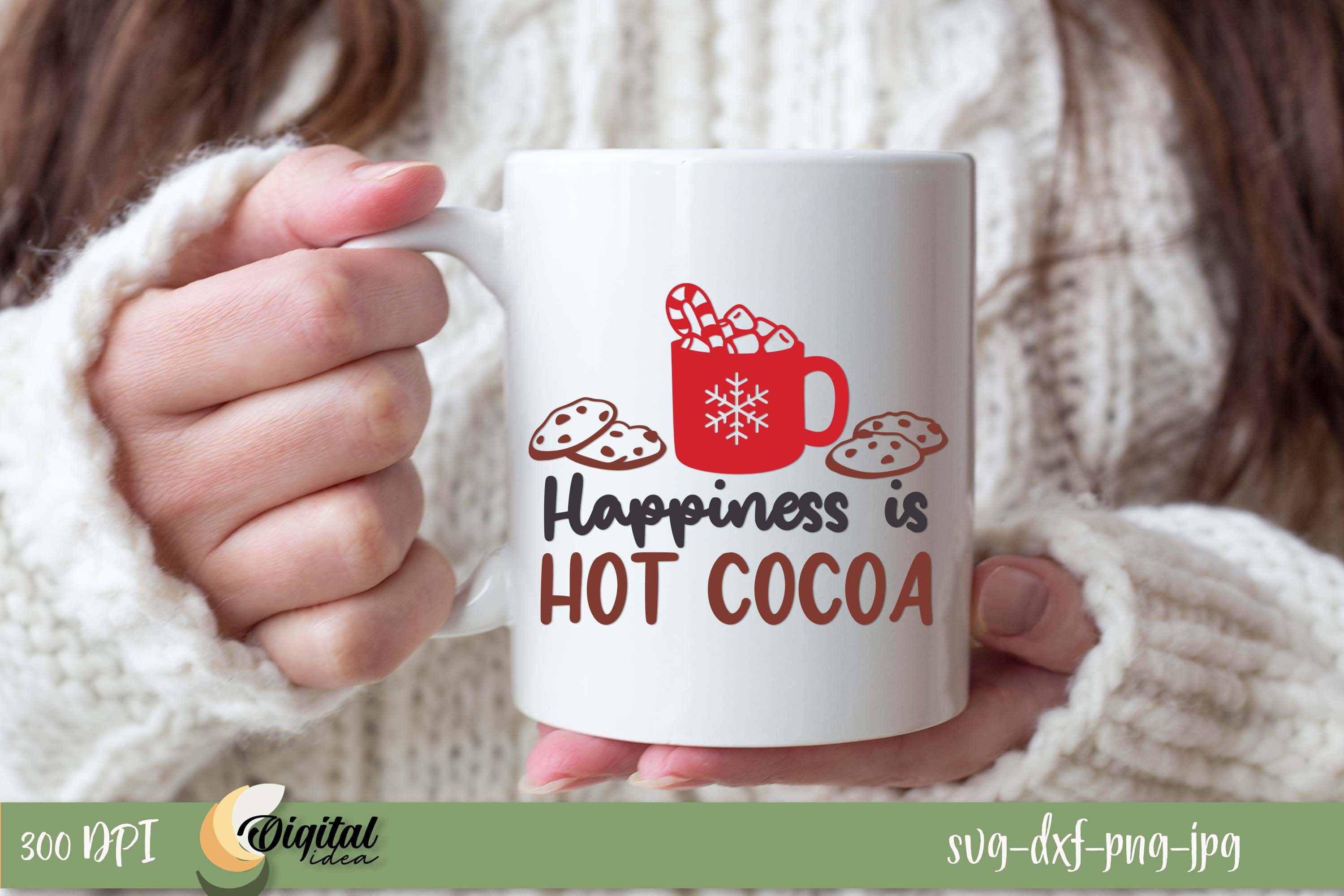 Hot Cocoa Quotes SVG Bundle, Cozy Sayings SVG, Winter Gift Designs, Hot ...