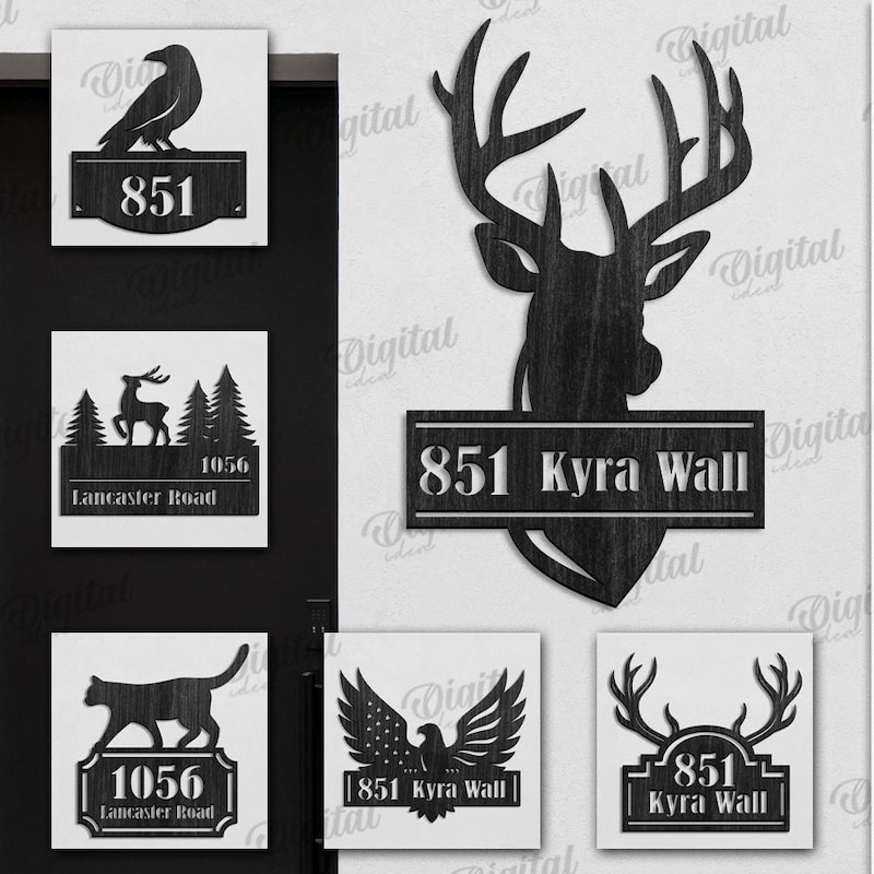 Dxf Files House Sign - Etsy UK