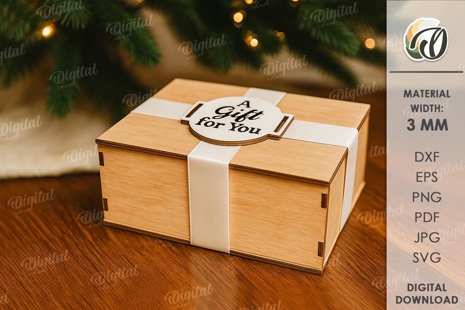 3D Christmas Gift Boxes Bundle, Present Box Laser Cut, Christmas Gift ...