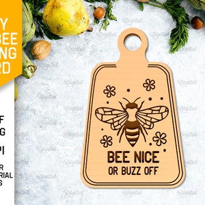 Honey With Bee Cutting Board Bundle, Kitchen Cutting Board Laser Cut ...