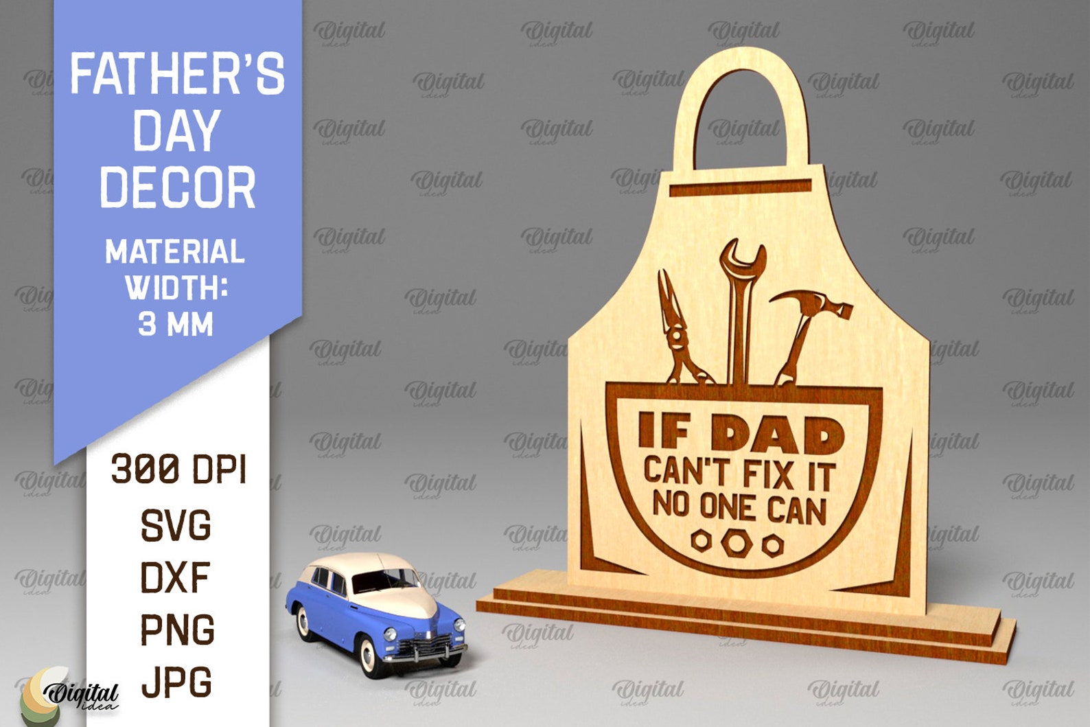 3D Father's Day Decors Bundle, Dad Stand Svg, 3D Laser Cut Home Decor ...