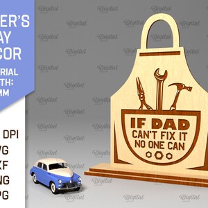 3D Father's Day Decors Bundle, Dad Stand Svg, 3D Laser Cut Home Decor ...