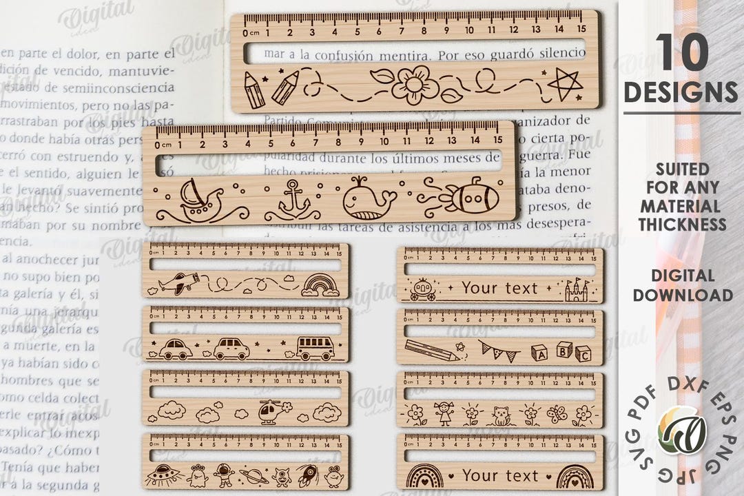 Line Readers Bundle, Reading Aid With Ruler for Dyslexia and ADHD Laser ...