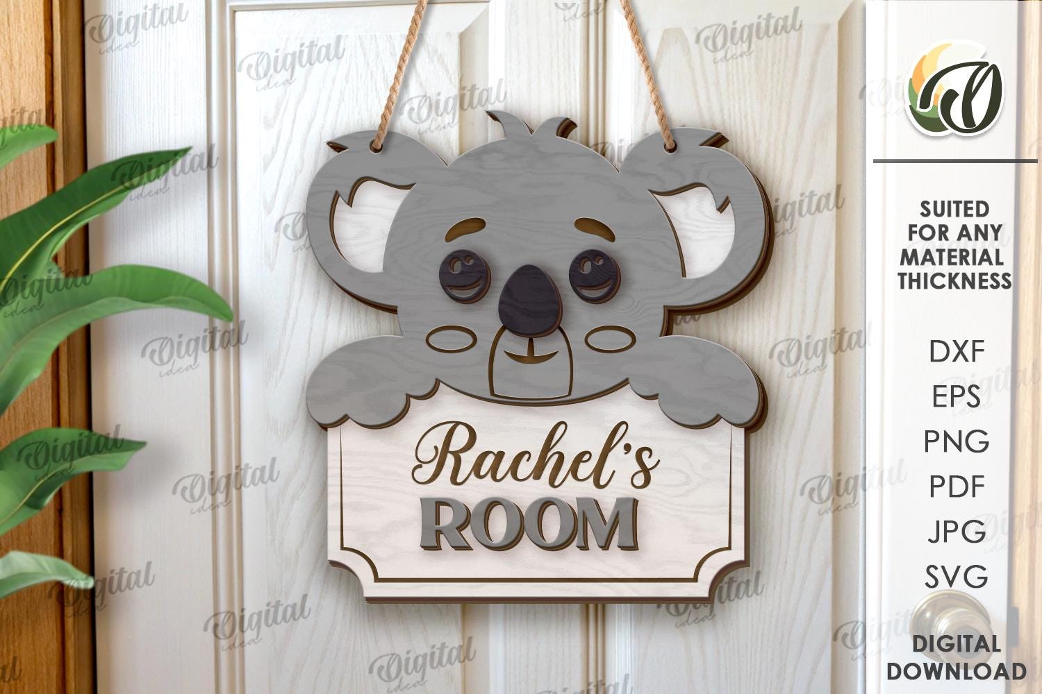 3D Kids Room Signs Bundle, Layered Nursery Decor Laser Cut, Wooden Kid ...