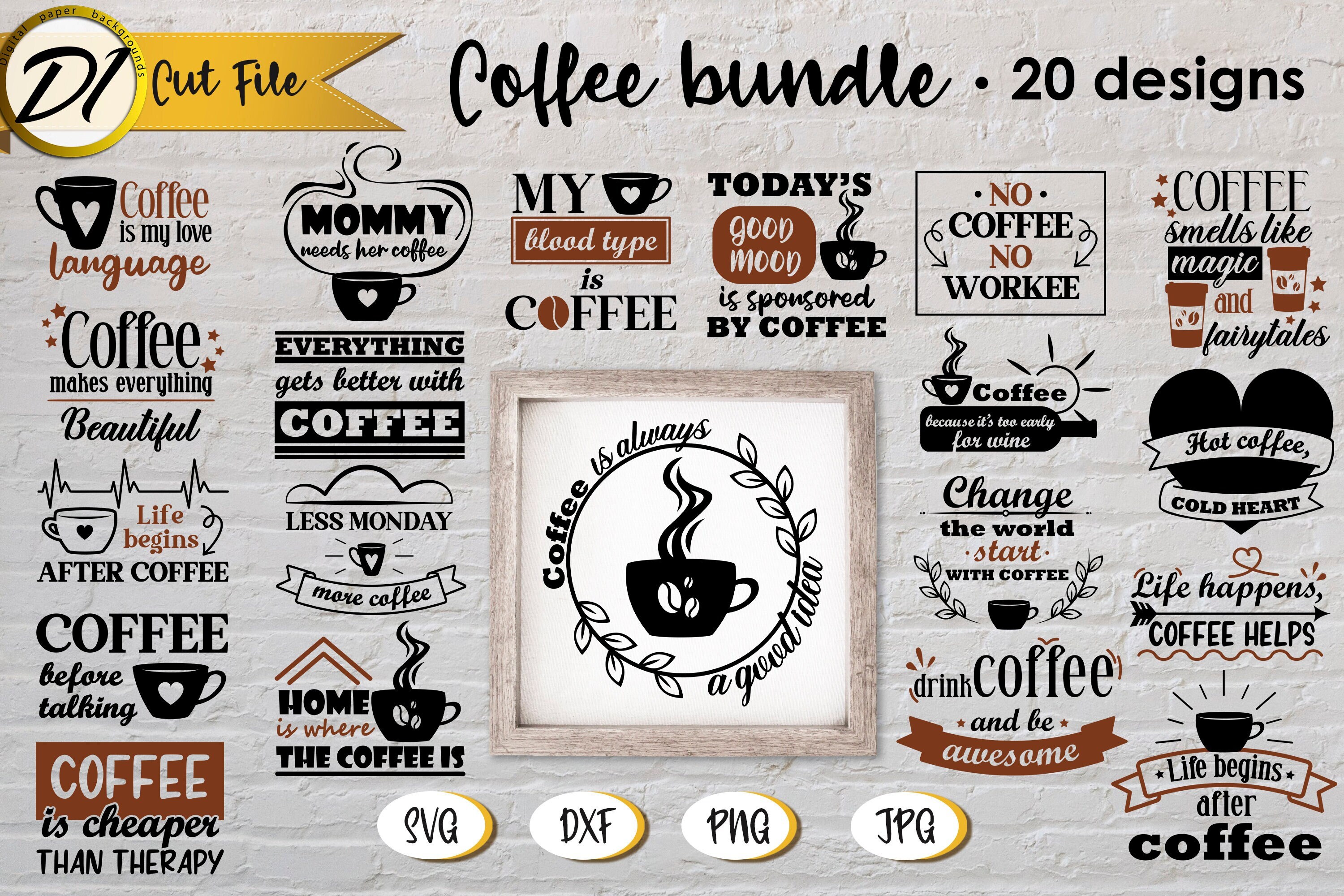 Coffee Svg Bundle Coffee Quotes Svg Funny Coffee Quotes - Etsy