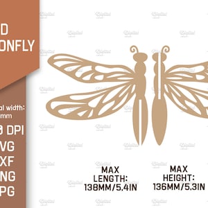 3D Butterflies and Dragonflies Bundle, 3D Butterfly Lasercut, Dragonfly ...