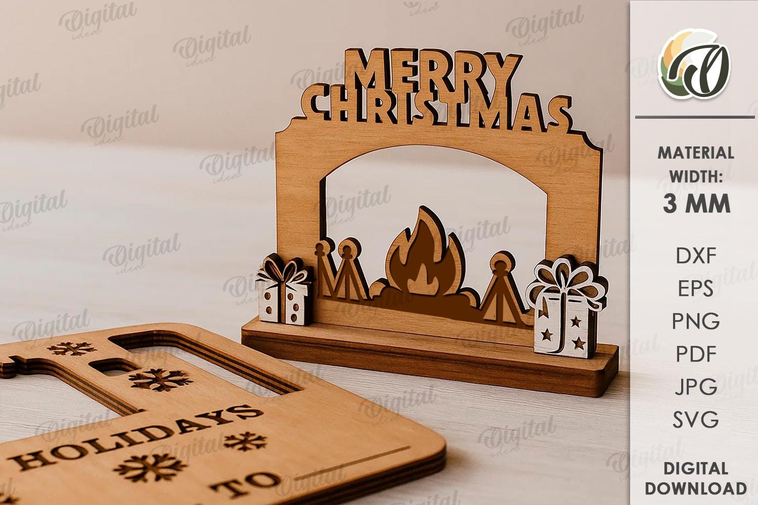 3D Christmas Gift Pop up Cards Bundle, Christmas Greeting Card Laser ...