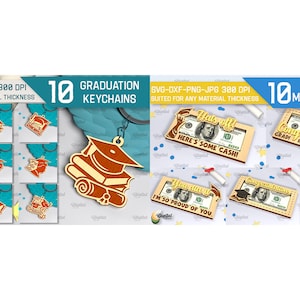 Graduation Laser Cut Mega Bundle, 105 Graduation Lasercut Deisgns, 3D ...