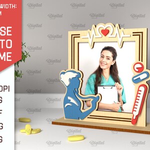 3D Nurse Frames Bundle, Nurse Picture Frame Laser Cut, Nurse Photo ...