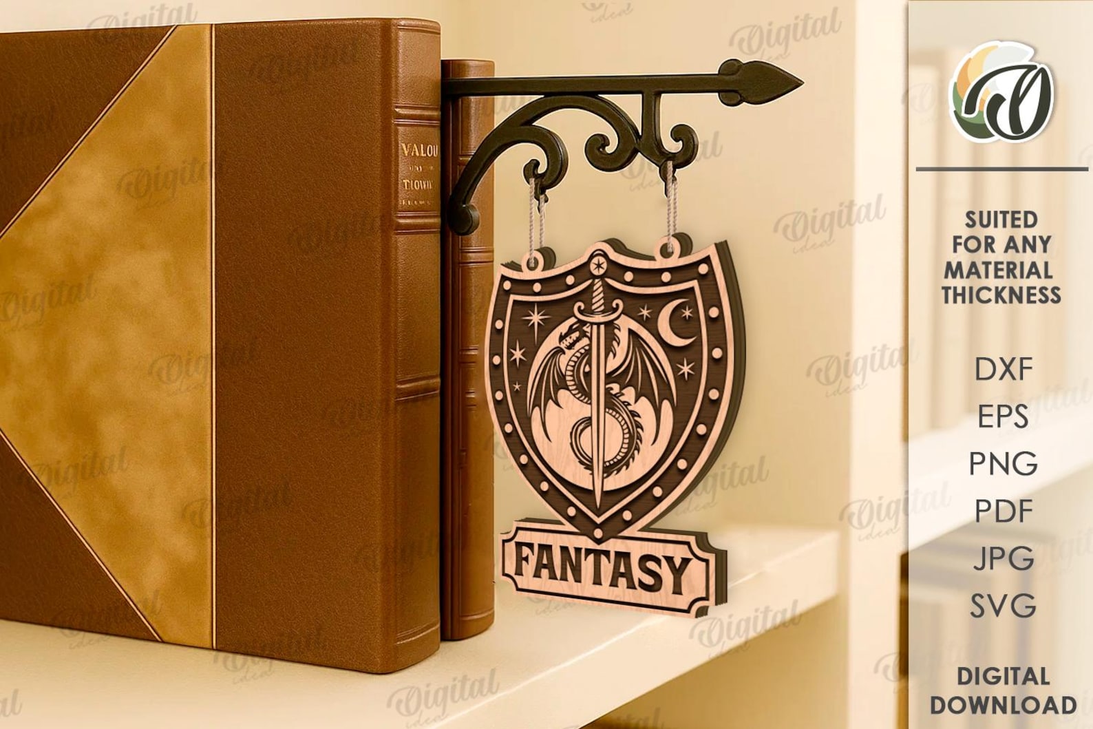 3D Book Genre Dividers Bundle, Bookshelf Divider Tab Laser Cut, Reading ...