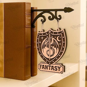 3D Book Genre Dividers Bundle, Bookshelf Divider Tab Laser Cut, Reading ...