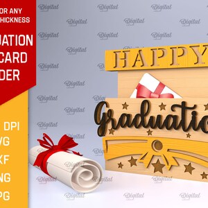 3D Graduation Gift Card Holders Bundle, Gift Card Holder Lasercut, Card ...