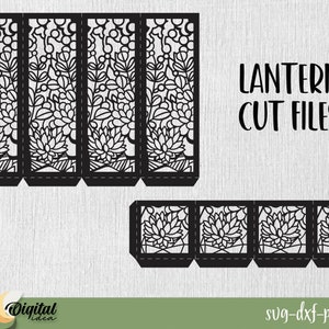 Floral 3D Lantern SVG Bundle, Flower Paper Lantern SVG, 3D Paper ...